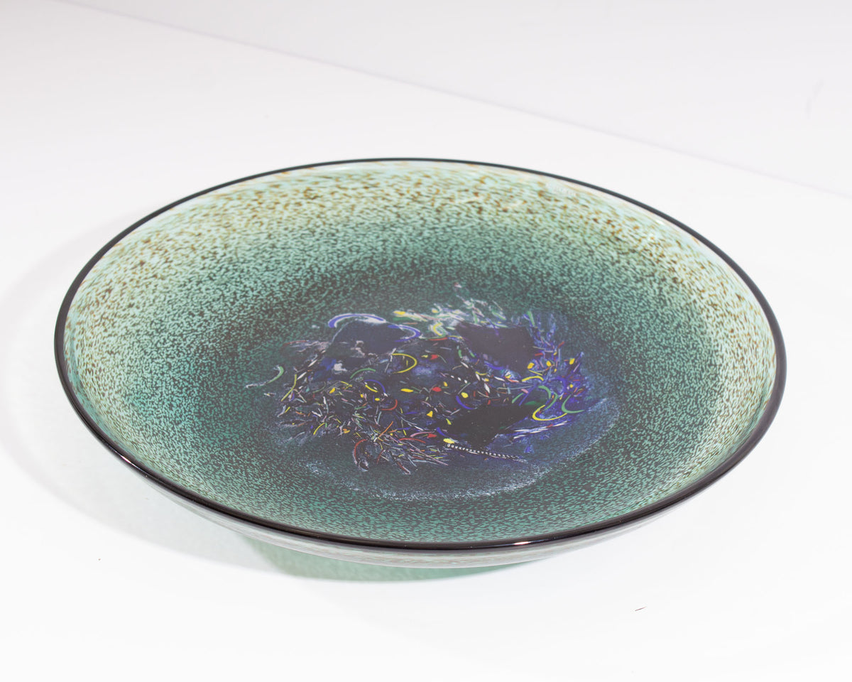 Bertil Vallien Kosta Boda “Meteor” Glass Charger – Sheafer + King Modern