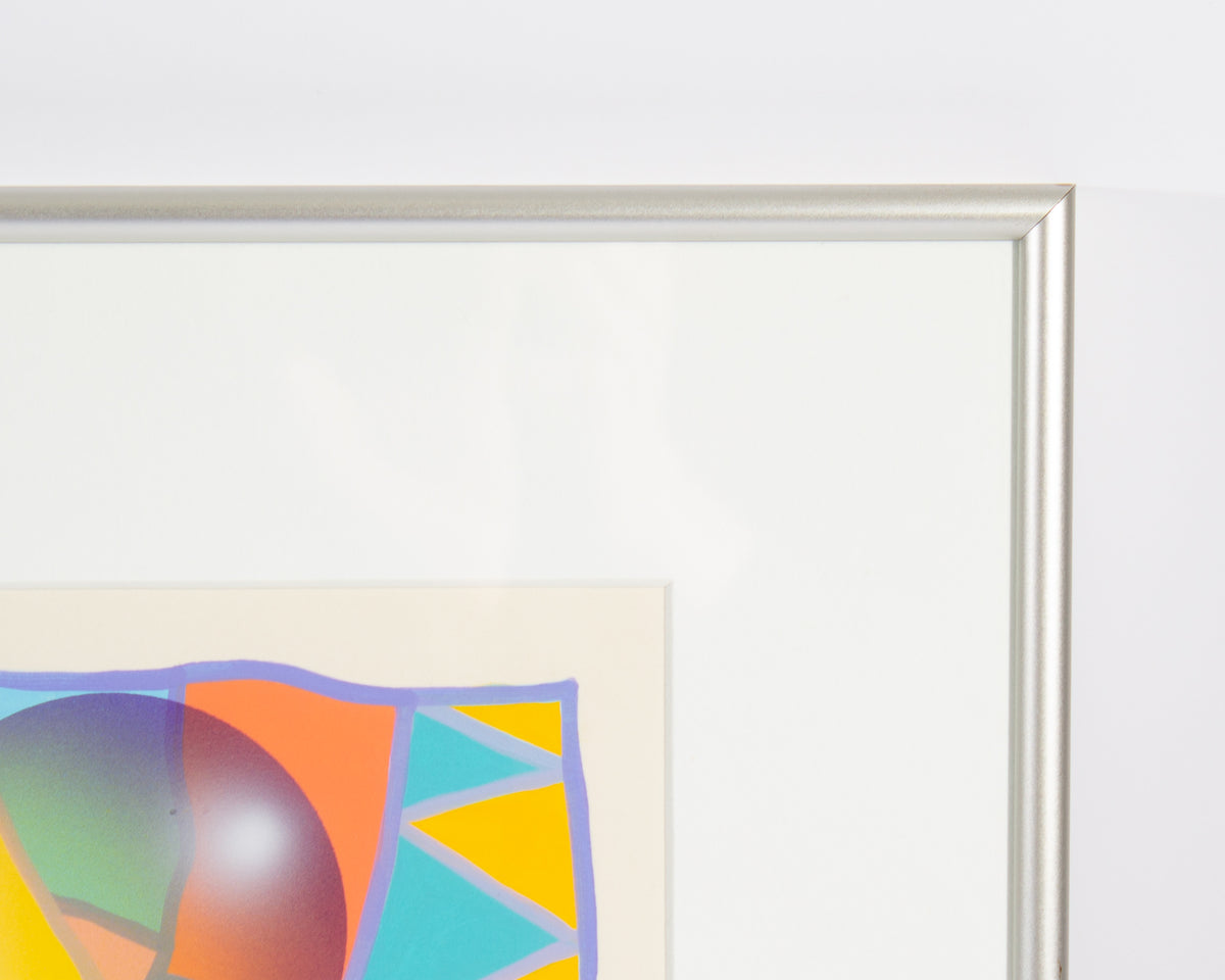 James Willie Faust 1987 Signed “Surface Chemistry” Acrylic on Paper Pa ...
