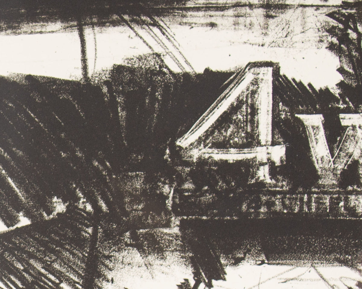 Dan Welden Signed 1983 “4WD” Lithograph Print – Sheafer + King Modern