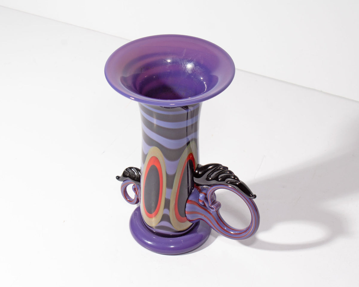 Robert Levin 1985 Art Glass Vase – Sheafer + King Modern
